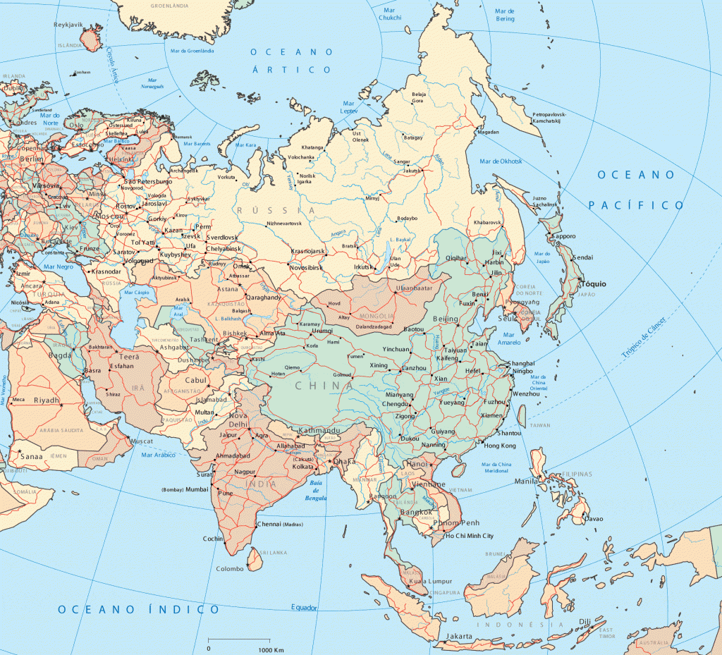 Definición de mapa político - Qué es, Significado y Concepto